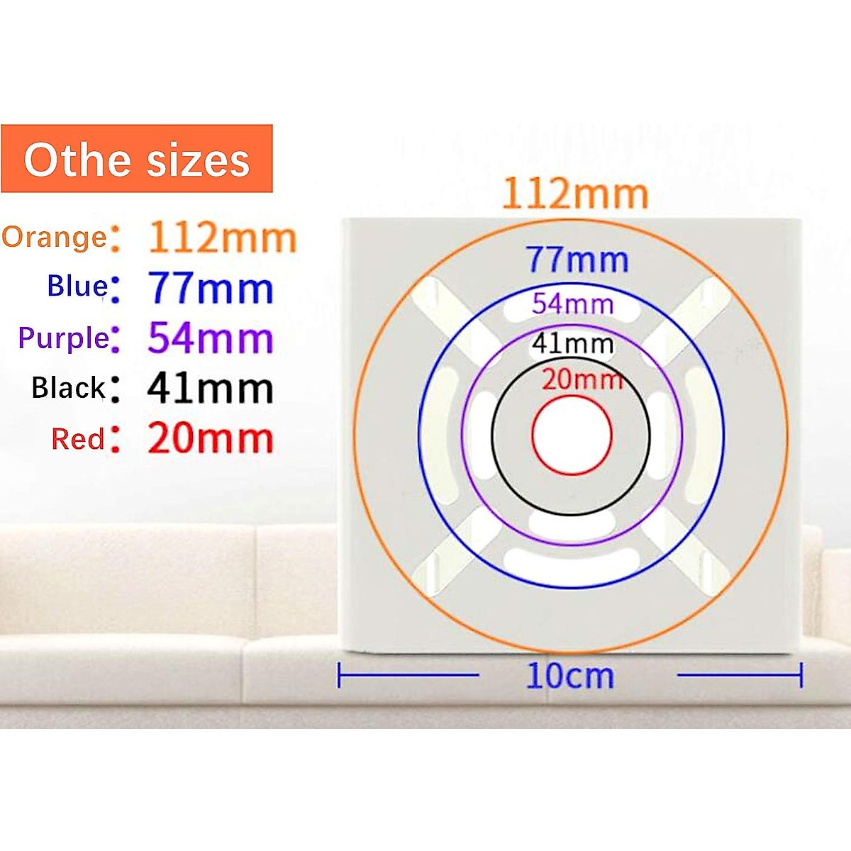 BeElion 2-Set Universal Vertical Pole Mount Adapter with 4 Loops(Φ100mm), Wall Mounting Bracket for CCTV Security Camera PTZ Dome Vertical Pole Mounting Bracket