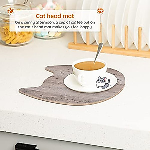 HOOBRO Cat Litter Box Enclosure, Hidden Litter Box Furniture with Shutter Door and Cat Head Mat, Cat Entrance Can Be on Left or Right, Cat Washroom Fit Most of Litter Box, Greige BG06MW01