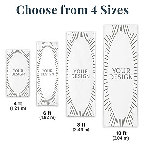 Let's Make Memories Personalized Graduation Banner - Senior Night Decorations - Class of 2025 Graduation Party - Customized Congratulations Banner - Indoor/Outdoor Vinyl - All Star - Blue - 4 ft.