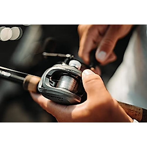 13 FISHING - Inception Slide Baitcast Reel - 8.1:1 Gear Ratio - Left Hand Retrieve (Fresh+Salt) - INSLD2-8.1-LH, Gray