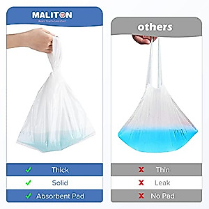 40 Packs Disposable Potty Bags for Toddler Portable Toilet, Travel Potty Liners fit for OXO Tot 2-in-1 Go Potty, Maliton Potty Training Bags fit Most Kids Portable Potty