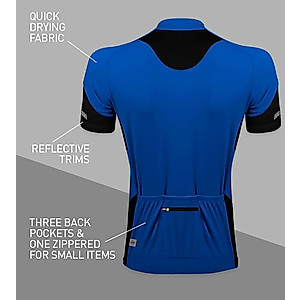 AERO|TECH|DESIGNS | Men's Descend Cycling Jersey | XX-Large | Royal Blue