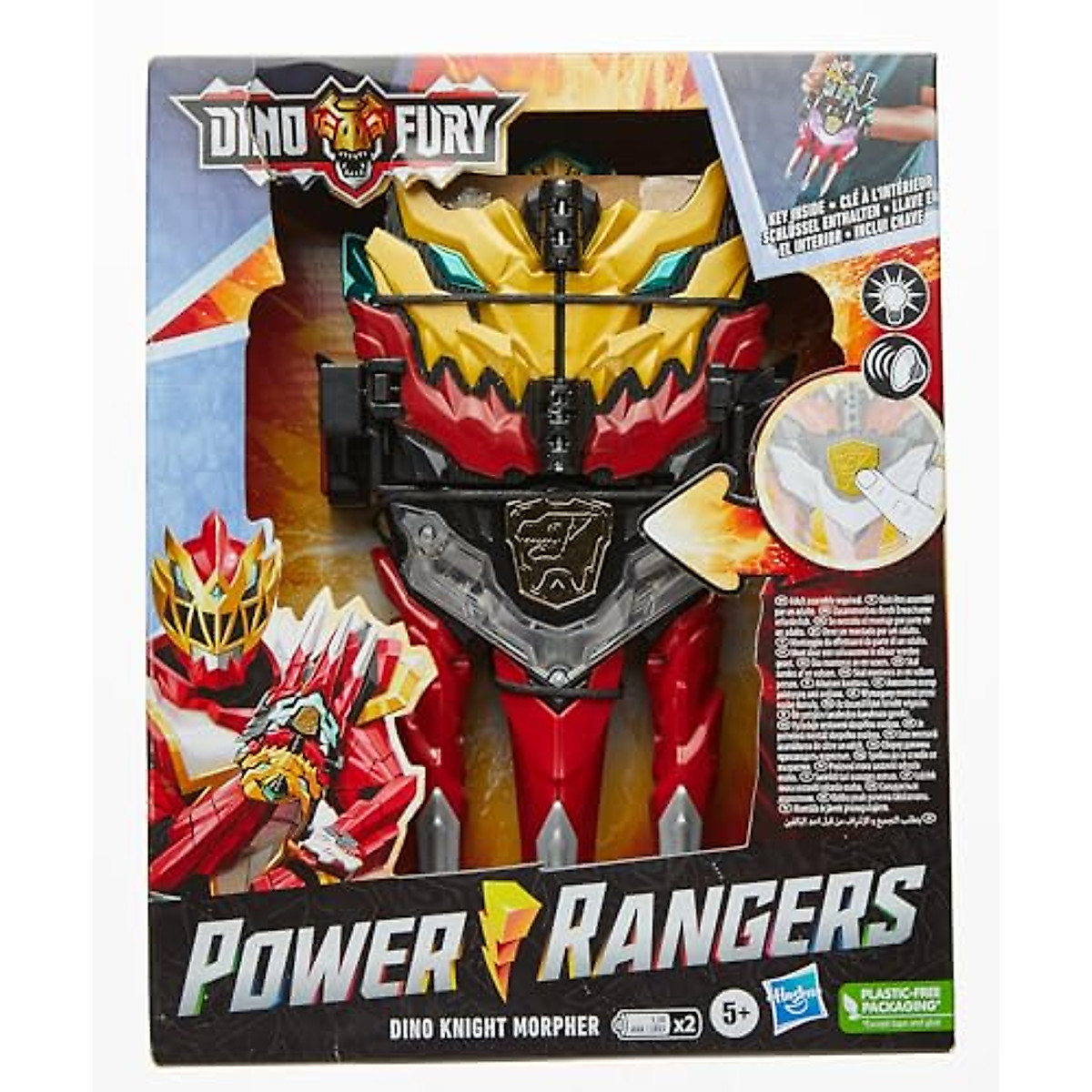 Power Rangers Dino Knight Morpher Toy with Lights, Sounds and Red Ranger Key - 5+ Years