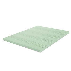 ZINUS 2 Inch Green Tea Memory Foam Mattress Topper, King