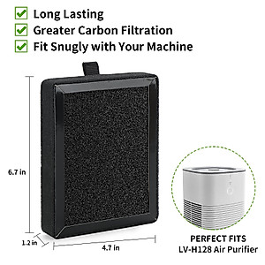 FMDZFL 2 Pack True HEPA Replacement Filter Compatible with SimPure AP3J9 / Redypure JR6 / Membrane Solutions 2J8 / LEVOIT LV-H128 Air Purifier