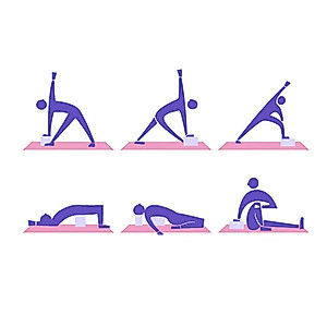 4 Pcs High Density EVA Foam Bricks Yoga Foam Exercise Blocks (4 Pcs)