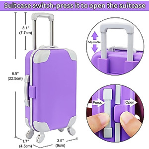 sweet dolly 18 Inch Mermaid Doll Clothes and Accessories Ariel's Journey Doll Suitcase Luggage Travel Play Set for 18 Inch Dolls