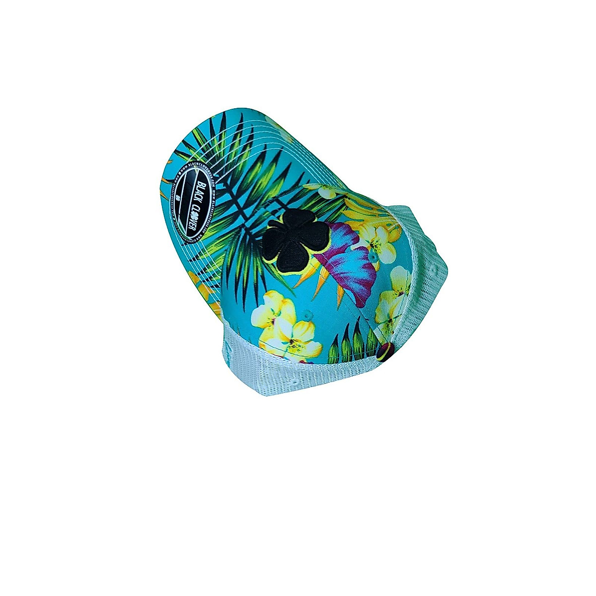 Black Clover Island Lu 5 - Black/Yellow/Tropical/White Mesh - Adjustable