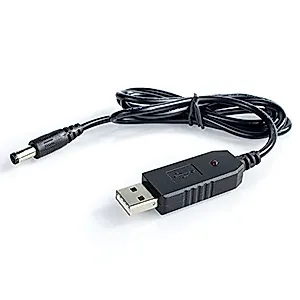 BTECH USB Smart Charger (9-10.8V) Transformer Cable for BaoFeng, BTECH BF-F8HP, UV-82HP, UV-5R, UV-5X3 (CH-5, CH-8, etc. Charger Base Compatible)