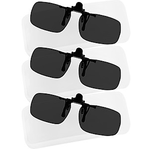 Yogo Vision Clip on Sunglasses for Men Women Clip-on Over Prescription Eyeglasses Easy Flip up Polarized Shades (3 Pack)