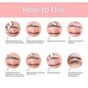 ICONSIGN Brow Lamination Kit, Professional Semi-Permanent Eyebrow lift Kit, Fuller & Thicker Brows Long Lasting up to 8 weeks, Suitable for Salon & Home Use