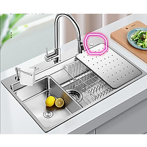 3 Pieces Brushed Stainless Steel Kitchen Faucet Hole Cover Sink Tap Hole Cover Soap Dispenser Cover（1.1 to 1.6 Inch in Diameter）