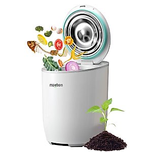 Moreborn by Neakasa 12L Larger Capacity Electric Composter for Kitchen, Smart Odorless Food Waste Compost Machine, Turn Food Waste Into Organic Fertilizer for Plants, Indoor Compost Bin