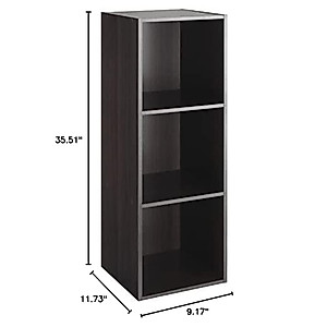 Whitmor Cube Organizer 3-Section, Espresso