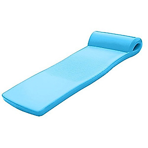 Texas Recreation Ultimate Swimming Foam Pool Floating Mattress, Marina Blue, 2.25” Thick