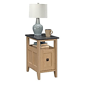 Sauder August Hill Side Table, L: 14.49" x W: 20.95" x H: 24.76", Dover Oak Finish