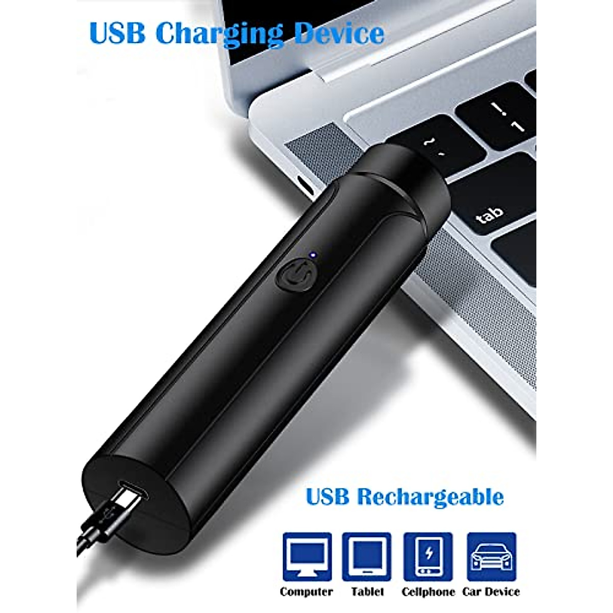 Taanimo Electric Razor Mini Shavers, Portable, USB Rechargeable, Perfect for Travel and Touch-ups, Unisex Electric Razor for Men and Women, Black, 1.0 Count