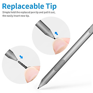 Active Stylus Pen for Dell 2 in 1 Laptop for Latitude 5285 5289 5290 7285 7400, Inspiron 7420 7425, XPS 15 9570, Computer Touchpad Stylus for Writing (Check The Compatible List Before Purchase)