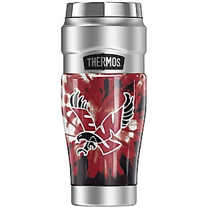 THERMOS Eastern Washington University OFFICIAL Tie-Dye STAINLESS KING Stainless Steel Travel Tumbler, Vacuum insulated & Double Wall, 16oz