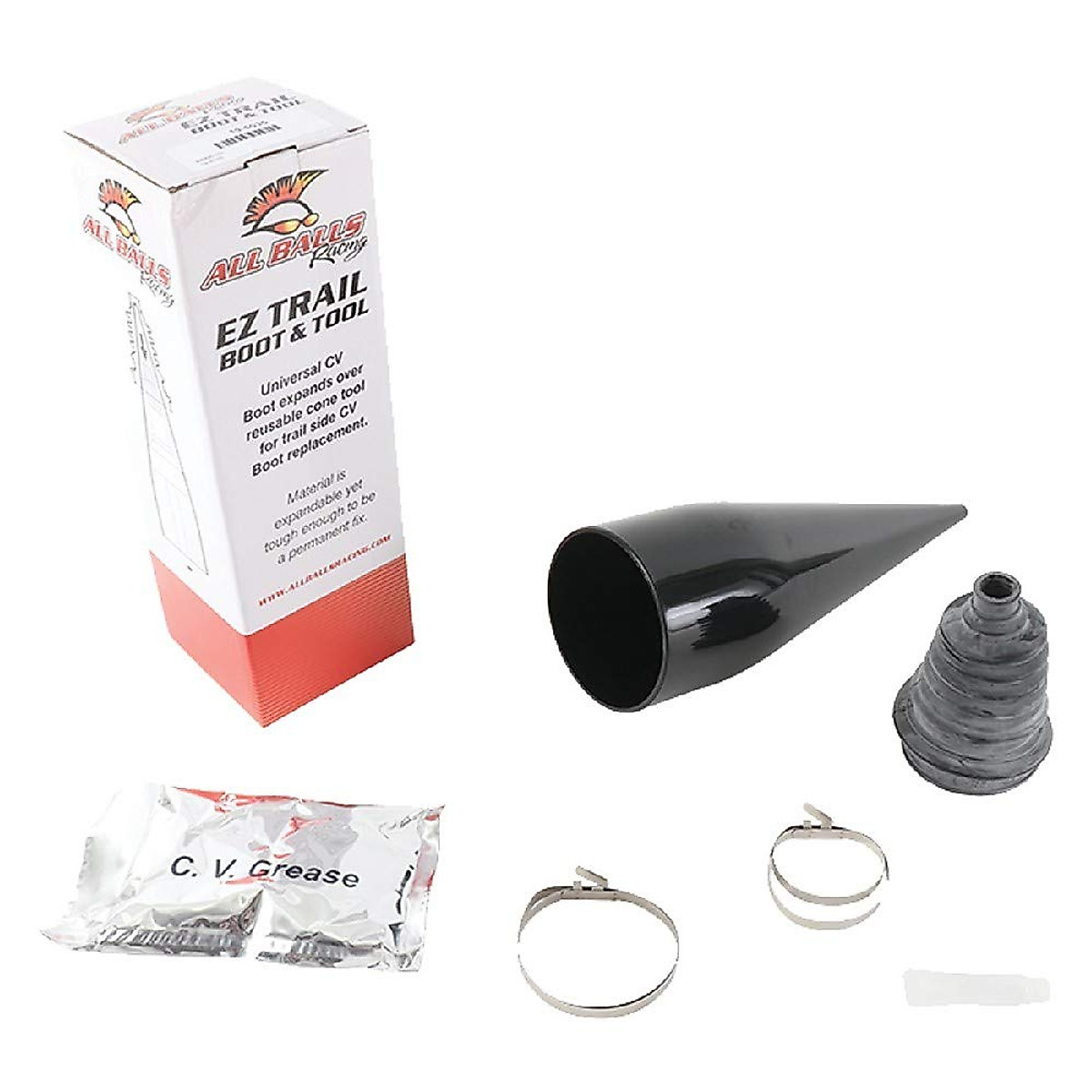 All Balls Racing 19-5035 Black CV Boot Kit and Tool