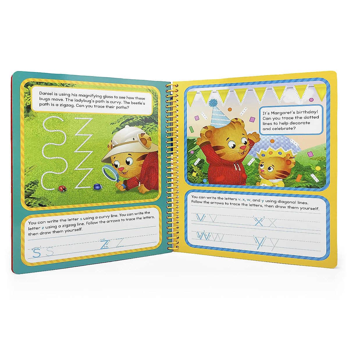 ​Daniel Tiger's Neighborhood Wipe Clean Writing & Tracing Workbook Skills for Preschool Kids Ages 3 - 5: Practice Pen Control, ABC's, Numbers, Handwriting, Wipe Off Pen Included