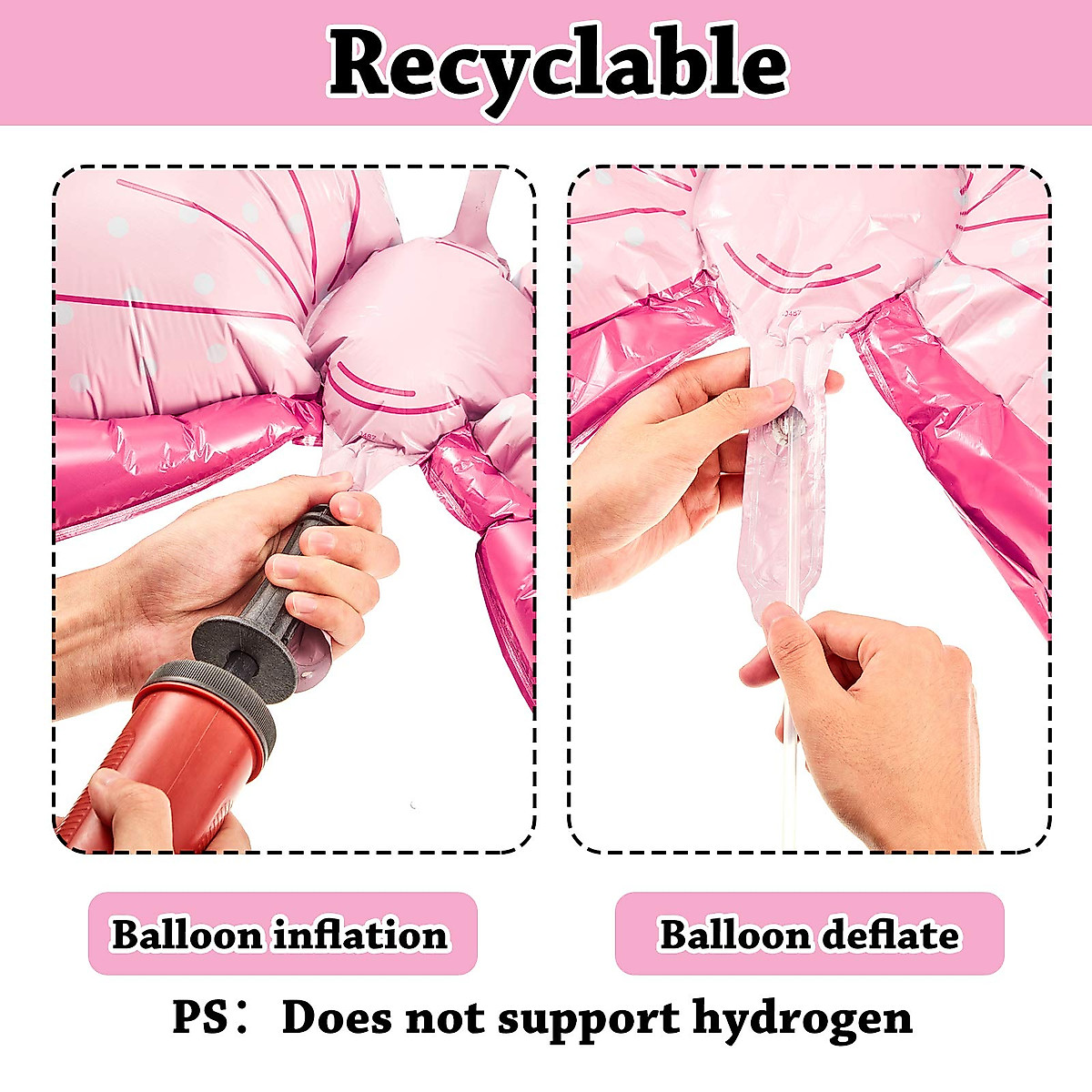 12 Pieces Gender Reveal Football Balloons Includes 6 Pink Bow Foil Balloons and 6 Football Foil Balloons Decoration Supplies Party Accessories for Gender Reveal Football Party, Baby Shower, Birthday