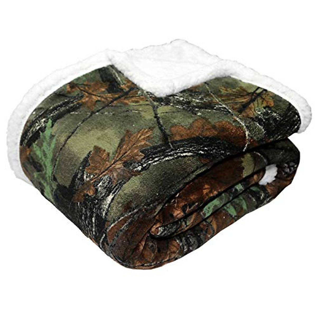 TrailCrest Soft Touch Reversible Camo Throw Blanket - 50" X 60" - Camo