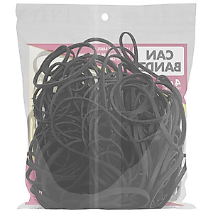 Alliance Rubber Company Inc. Can Bands 7-Inchx.12-Inch 50 Bands Black 07810, Black, 50-Count
