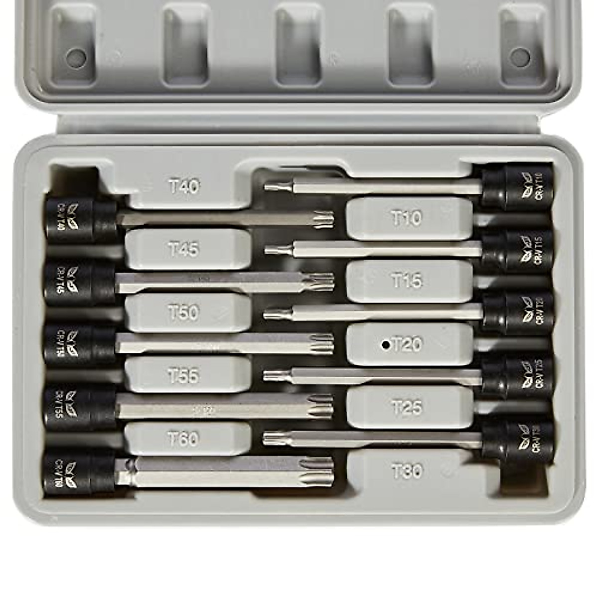 Extra Long Torx Bit Socket Set (10 Pack) - Long 3.5" Torx Bit in 3/8" Drive T10 - T60
