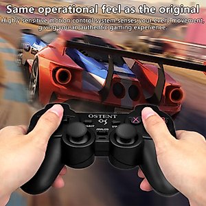 OSTENT Wired Analog Controller Gamepad Joystick Joypad for Sony Playstation PS2 PS1 PS One PSX Console Dual Shock Vibration Video Games