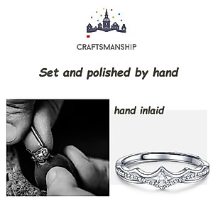 JASXEYO wedding ring sets for him and her，promise rings for couples，promise rings for her，matching rings for couples，dainty rings，Adjustable Princess and Knight Rings Set His and Hers (women's)