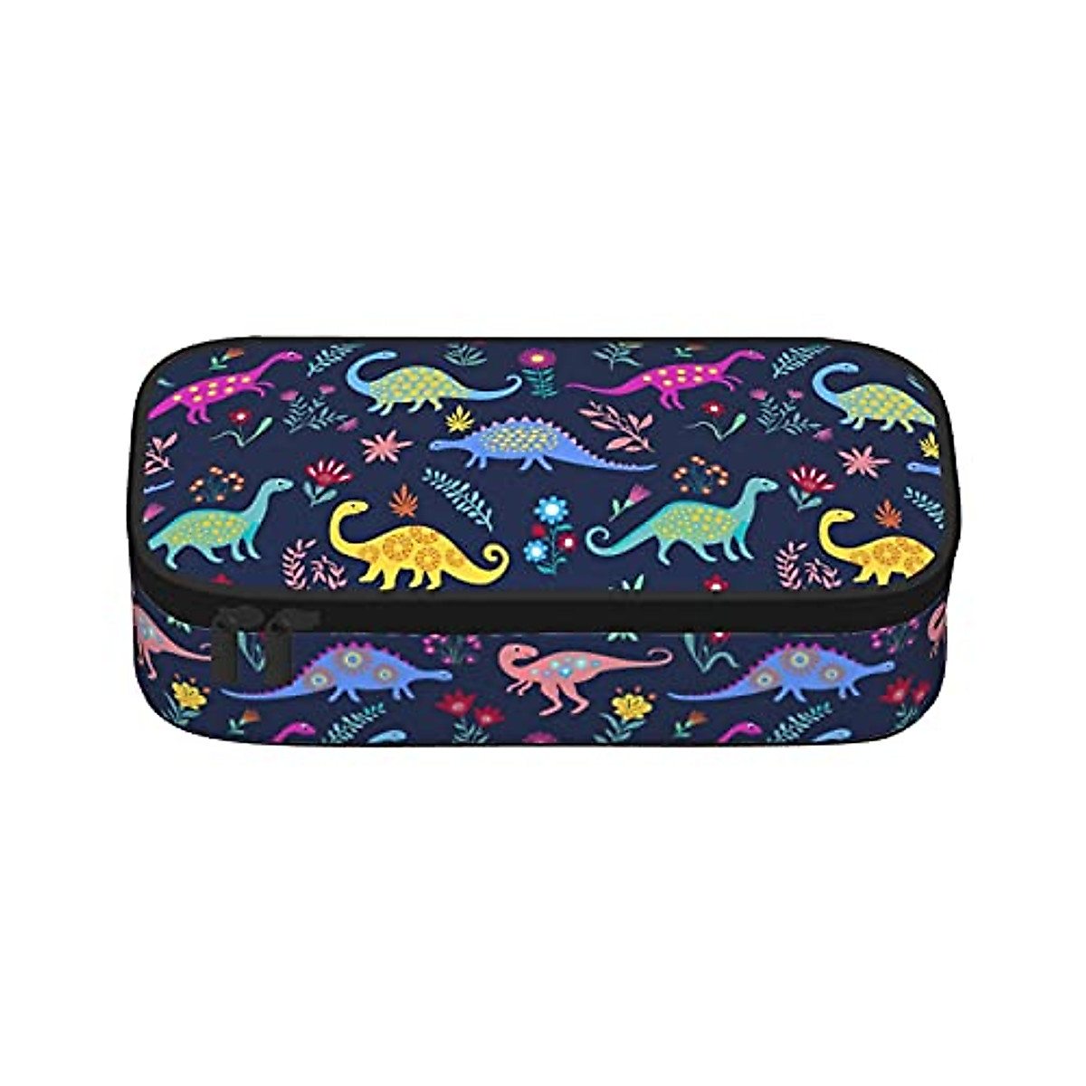 Gocerktr Dinosaurs Pencil Case Organizer Large Capacity with Compartments Pen Bag Multifunction Makeup Bag for Women
