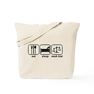 CafePress Eat Sleep Mock Trial Tote-Bag Natural Canvas Tote-Bag,Shopping-Bag