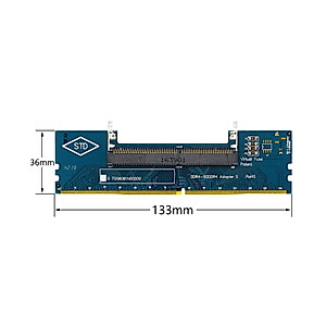 SinLoon Laptop DDR4 RAM to Desktop PC RAM Adapter Card SO DIMM to DDR4 Converters DDR4 Laptop SO-DIMM to Desktop DIMM Memory RAM Connector Adapter (DDR4)