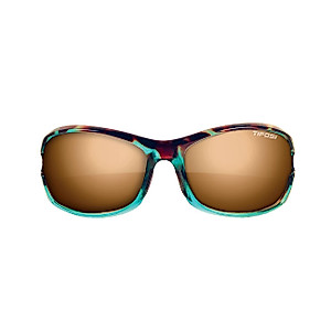 Tifosi Women's DEA Sl Wrap, Blue Tortoise, 64mm Lens Width