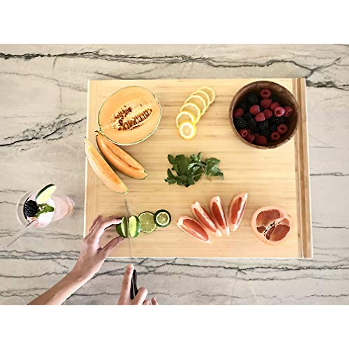 Pureboo Premium Bamboo Pull-out Cutting Board - 8 Different Sizes to Fit Most Standard Slots