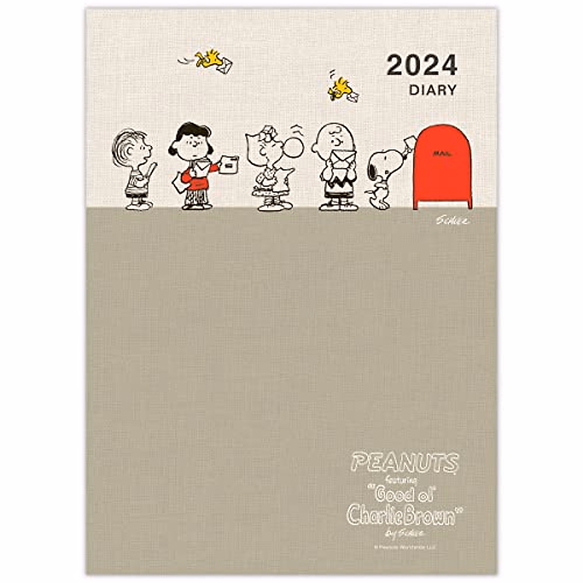 Hallmark Snoopy Japan Notebook 2024 A5 Monthly Family Notebook, Friends and Letter 824-624 (Begins December 2023)