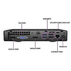 HP Refurbished 705 G2 Mini AMD A6 PRO-8500B 1.6GHz, 16GB, 512GB SSD, Win 10 Pro