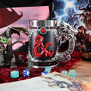 Nemesis Now Dungeons & Dragons Fantasy Role Play Die D20 Tankard, Polyresin, Black, 1 Count (Pack of 1)