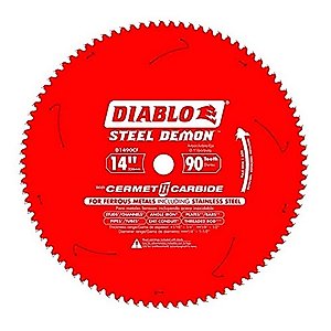 Freud D1490CF 14" x 90 Tooth Steel Demon Thin Metal Cutting Saw Blade