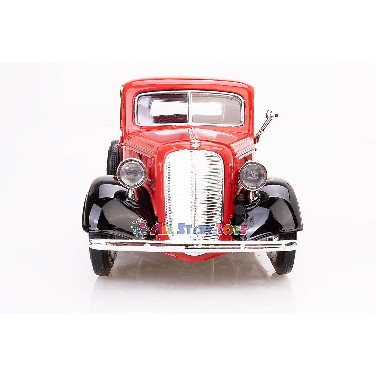 1937 Ford Pick Up Truck, Red With Black - Showcasts 73233 - 1/24 Scale Diecast Model Car by Motor Max