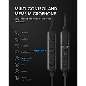 PALOVUE iPhone Headphones Earbuds Earphones wtih Lightning Connector Apple MFi Certified Compatible iPhone 14 13 12 11 Pro Max iPhone X XS XR iPhone 8 7 Plus with Microphone Controller SweetFlow Black