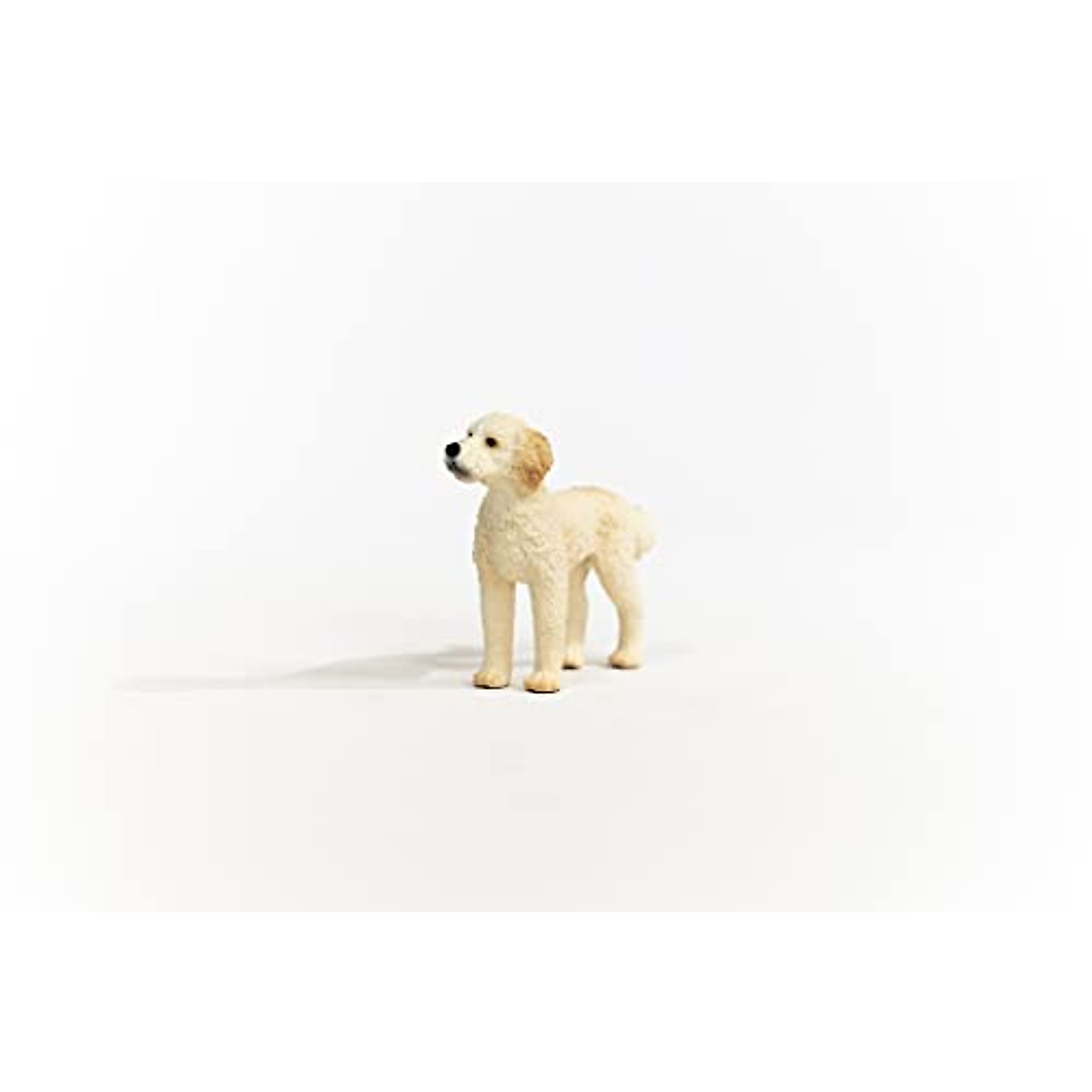 Schleich Farm World Goldendoodle Dog Figurine - Highly Detailed and Durable Animal Toy, Fun and Educational Play for Boys and Girls, Gift for Kids Ages 3+