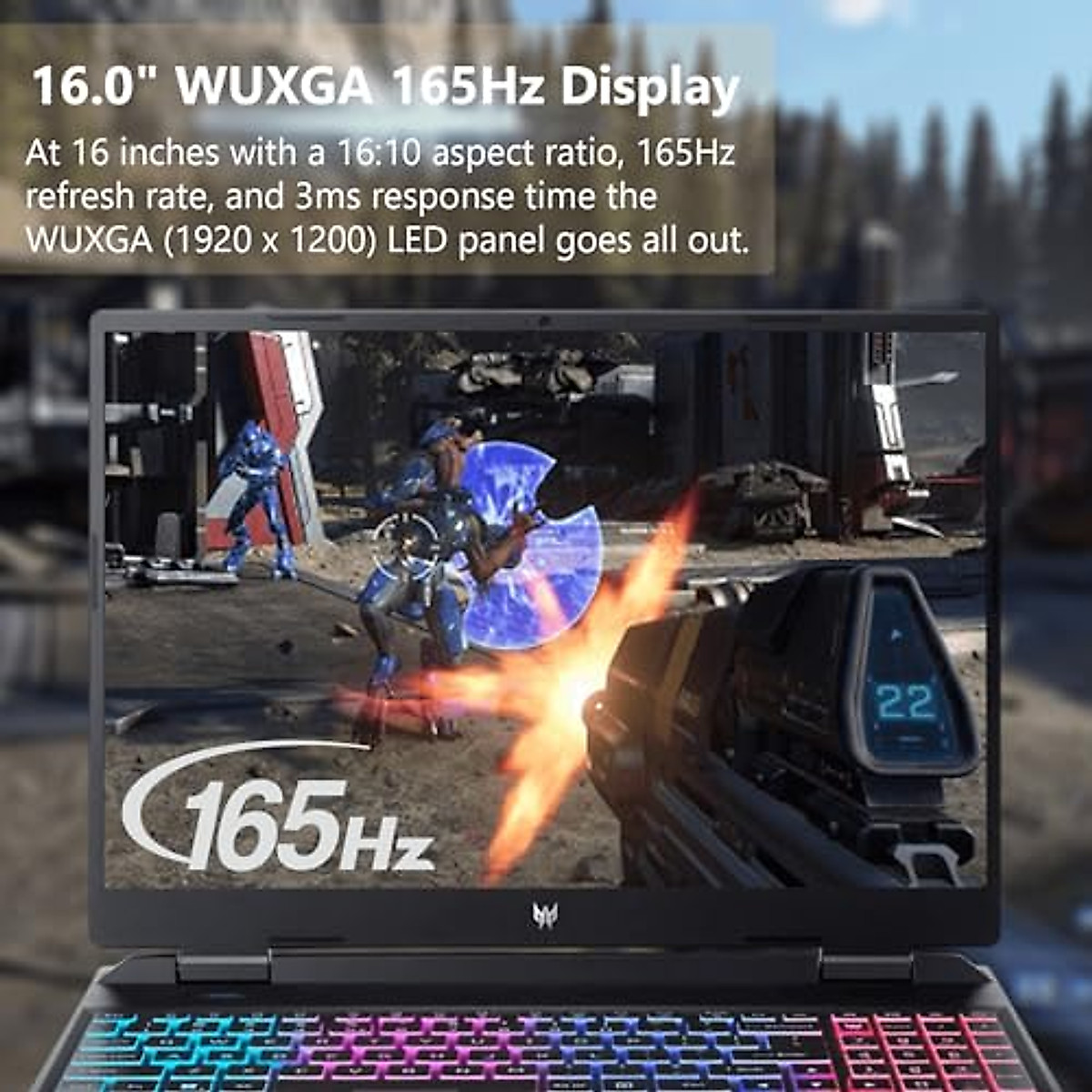 acer Predator Helios Neo Gaming Laptop - 16" WUXGA 165Hz Display, i7-13700HX, up to 5GHz, NVIDIA GeForce RTX 4050 6GB, 16GB DDR5, 2TB SSD, Wi-Fi 6, Backlit Keyboard, Windows 11 Home + Mouse