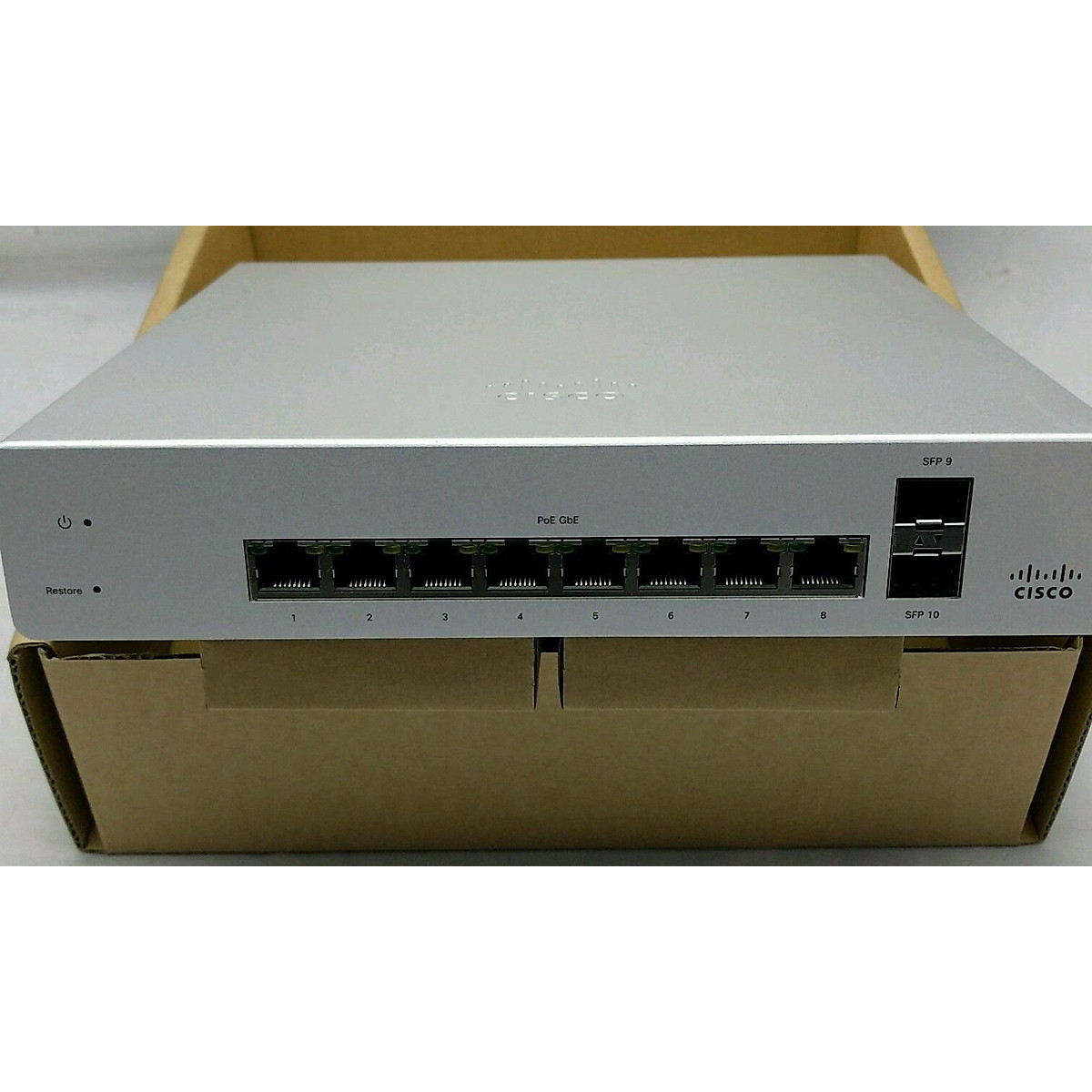 Meraki Cloud Managed MS220 Series 8 Port Gigabit PoE Switch - 8x 1GbE Ports - MS220-8P