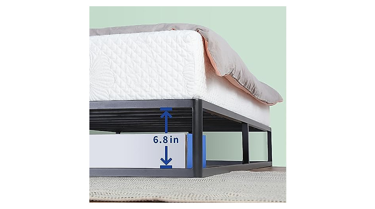 Olee Sleep 9 Inch Steel Bed Frame - No Box Spring Needed