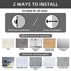 Shower Caddy Bathroom Shelf, 4-Pack Adhesive Shower Organizer with 2 Soap Holders and 16 Hooks, No Drilling Rustproof 304 Stainless Steel Shower Storage Basket Rack for Bathroom & Kitchen Storage