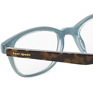 Kate Spade Women's Rebec Cat Eye Reading Glasses, Tortoise Aqua, 49 mm (1.5 x Magnification Strength)