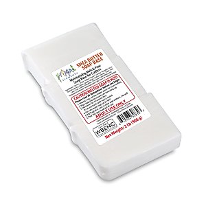 Primal Elements Shea Butter - Moisturizing Melt and Pour Glycerin Soap Base for Crafting and Soap Making, Vegan, Cruelty Free, Easy to Cut - 2 Pound