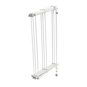 Household Essentials 5119-1 Indoor Metal Clothes Drying Rack for Laundry, 15", White/White